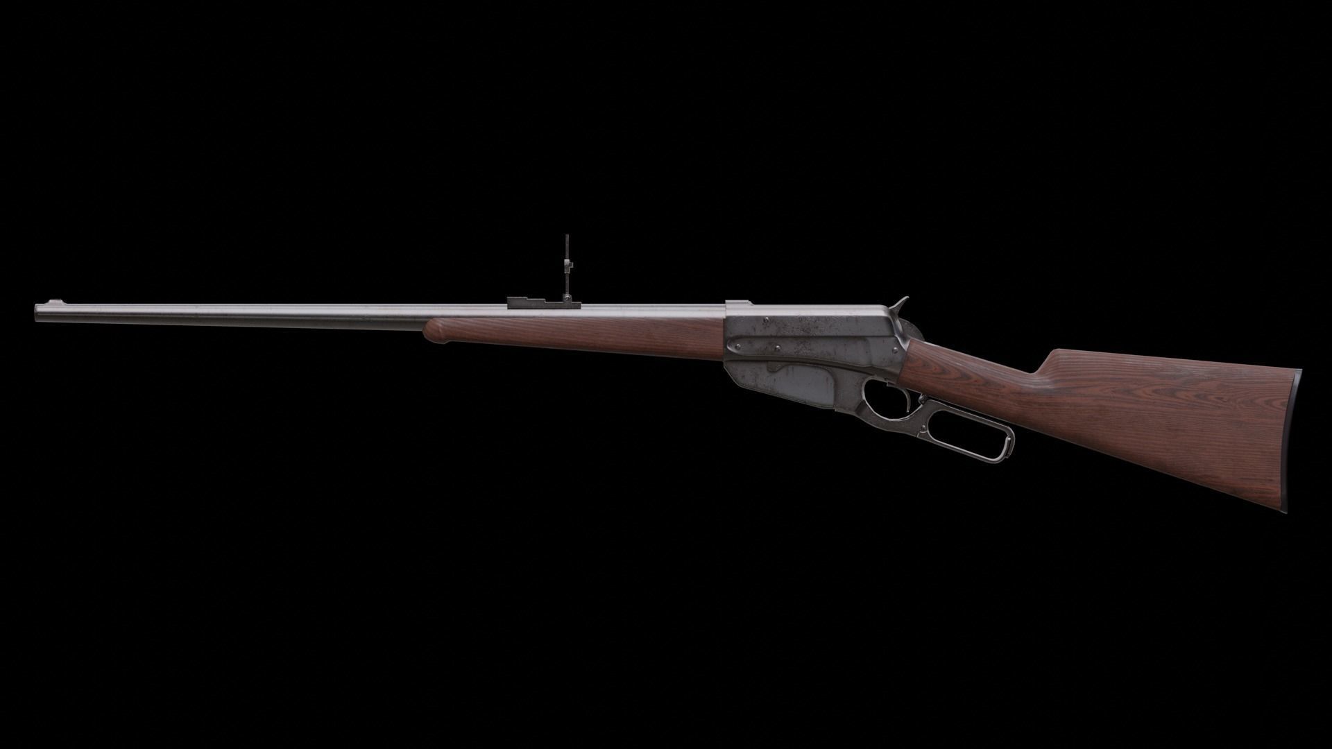 3D model Winchester 1895 Lowpoly PBR Rifle VR / AR / low-poly | CGTrader