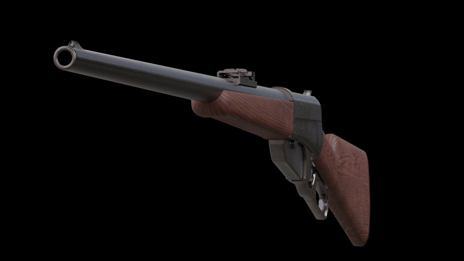 3D model Winchester 1895 Lowpoly PBR Rifle VR / AR / low-poly | CGTrader