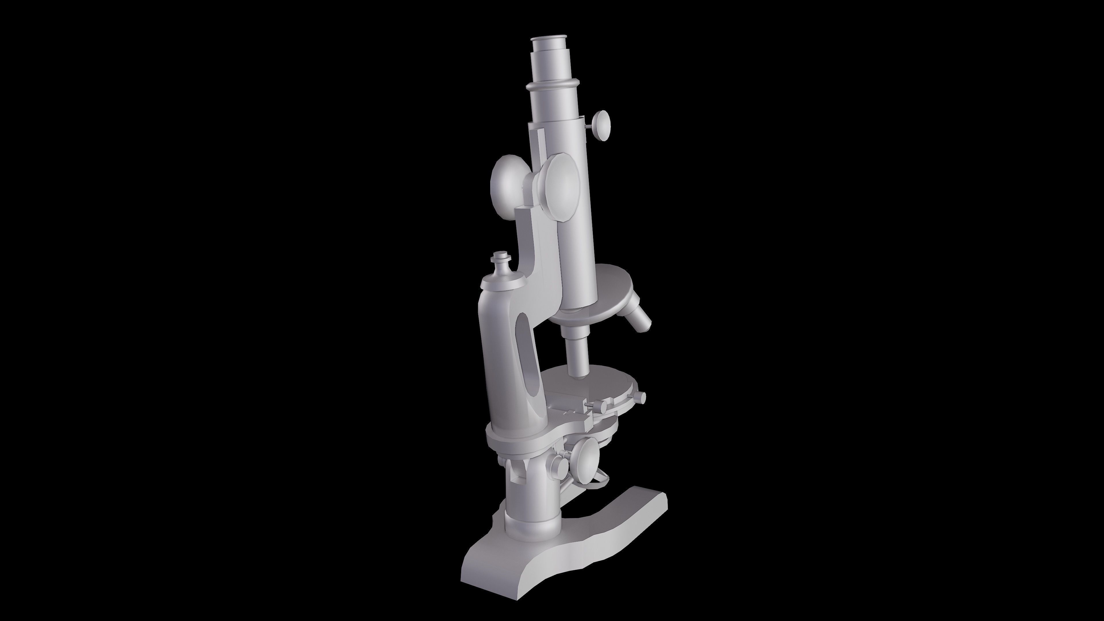 3D model Microscope VR / AR / low-poly | CGTrader