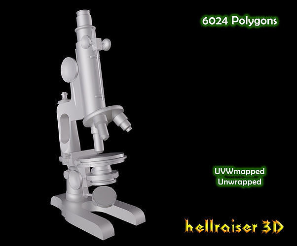 3D model Microscope VR / AR / low-poly | CGTrader