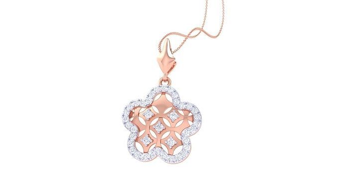 Diamond Pendant 3dm stl obj gltf glb 3mf renders details 3D model 3D ...