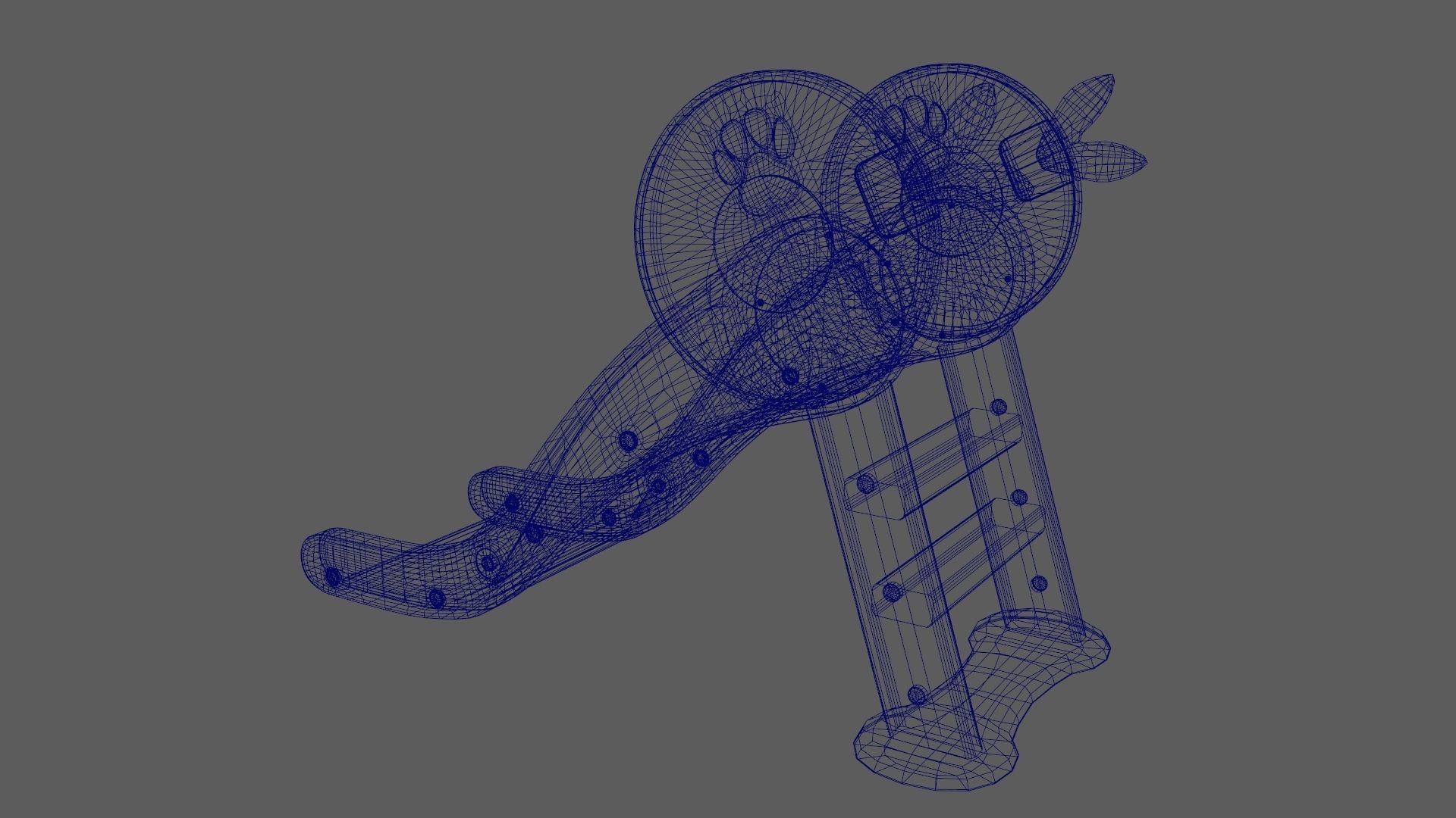 Kid Slide Playing Equipment For Children 3D model | CGTrader