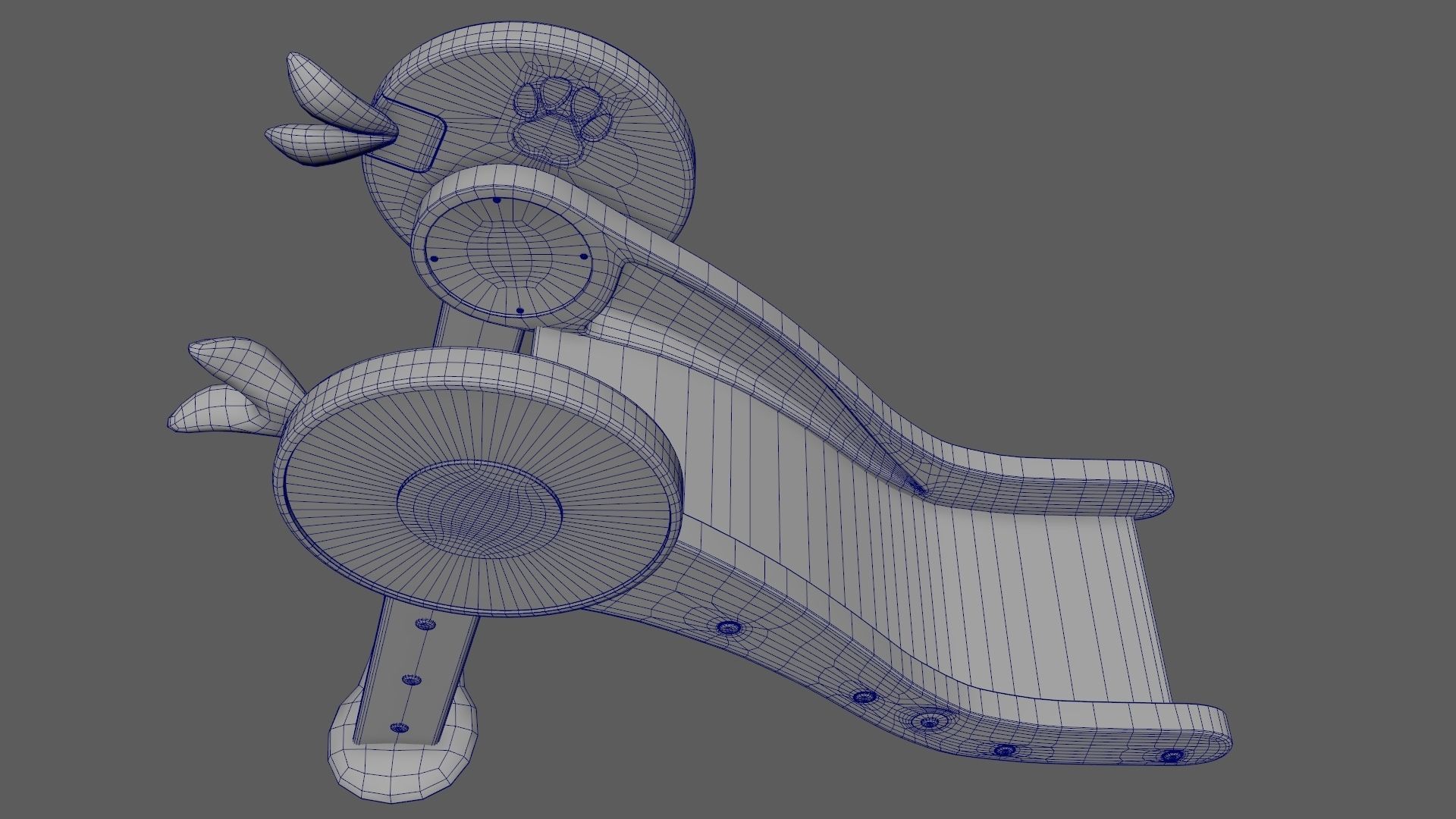 Kid Slide Playing Equipment For Children 3D model | CGTrader