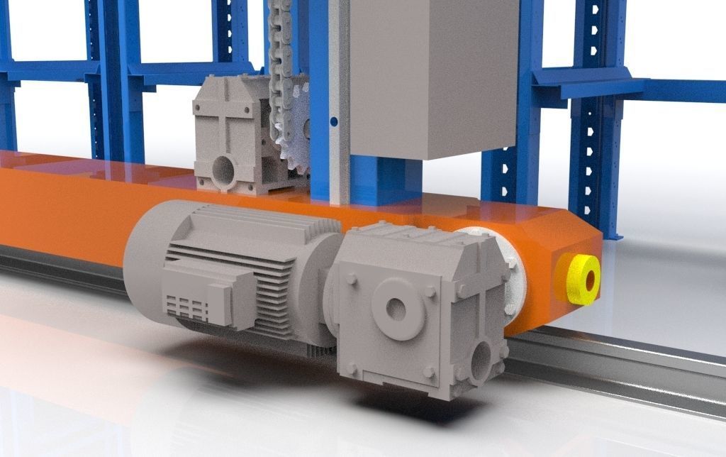 3D designed mini load AS RS rack system 3D model | CGTrader