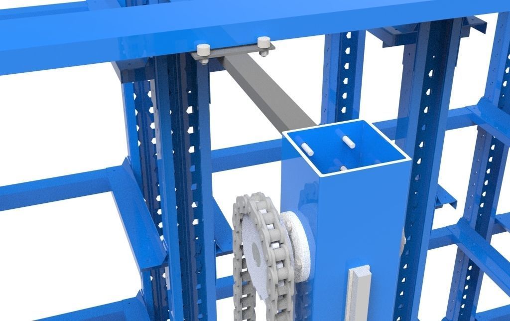 3D designed mini load AS RS rack system 3D model | CGTrader