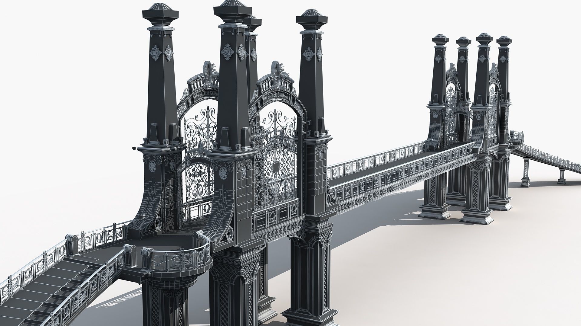 Collection of European Style Buildings 3D model | CGTrader