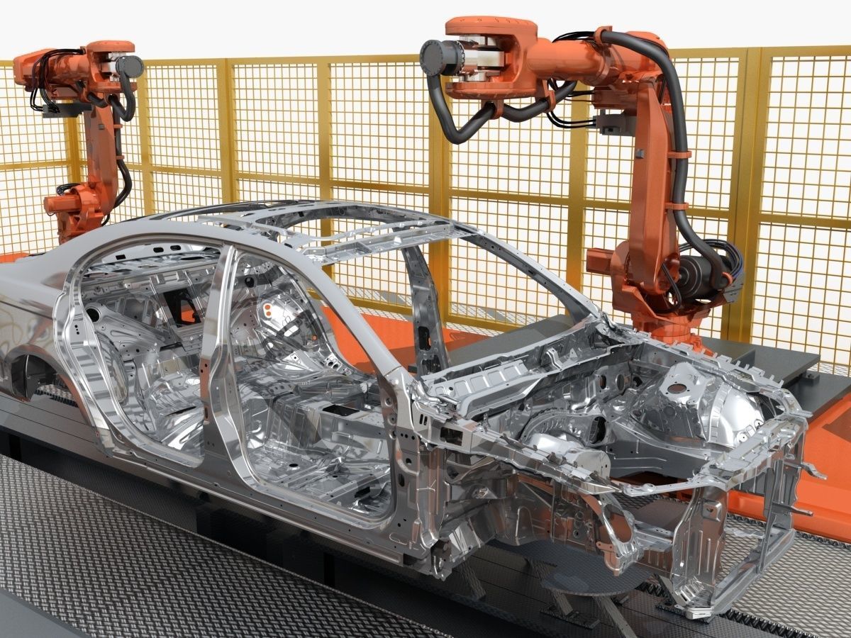 Automobile Assembly Line 3D model | CGTrader