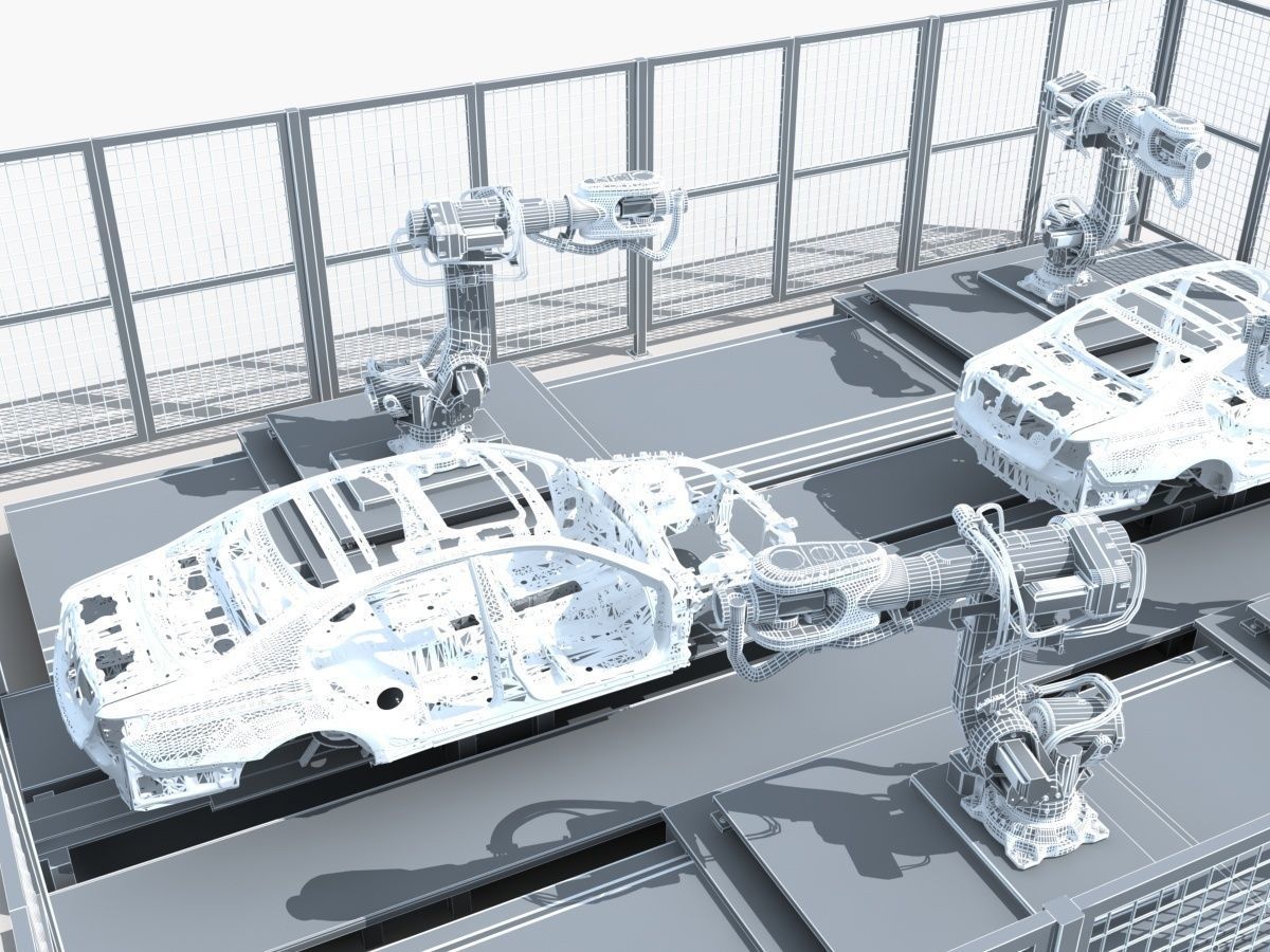 Automobile Assembly Line 3D model | CGTrader