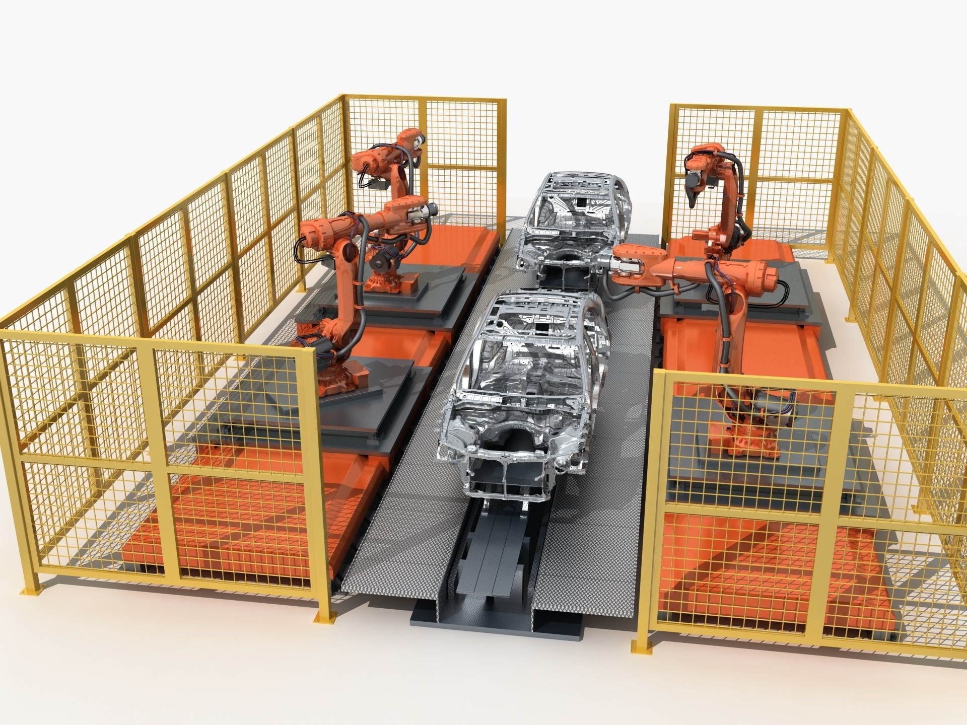 Automobile Assembly Line 3D model | CGTrader