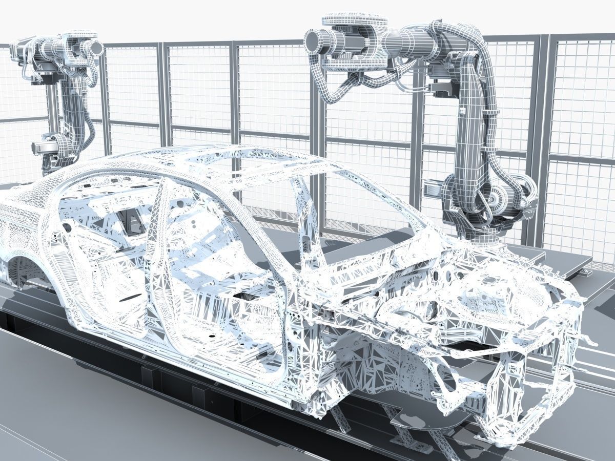 Automobile Assembly Line 3D model | CGTrader