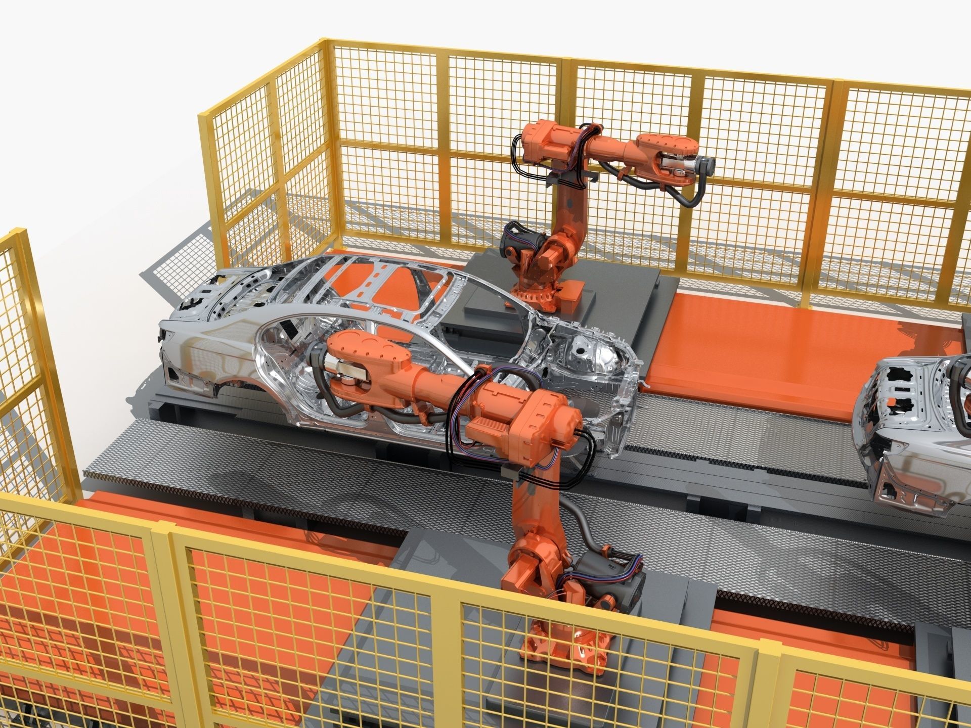 Automobile Assembly Line 3D model | CGTrader