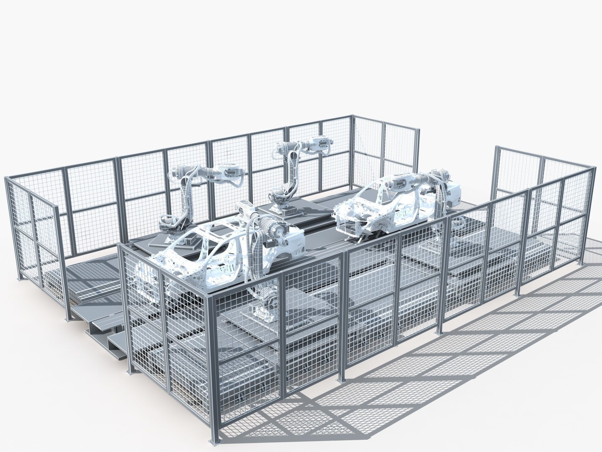 Automobile Assembly Line 3D model | CGTrader
