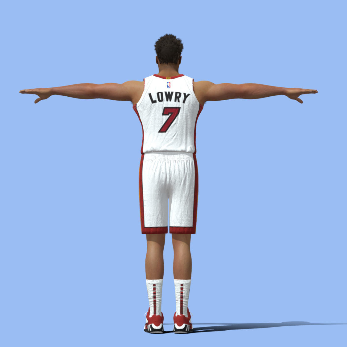 T-Pose Rigged Kyle Lowry Miami Heat NBA 3D model animated rigged | CGTrader