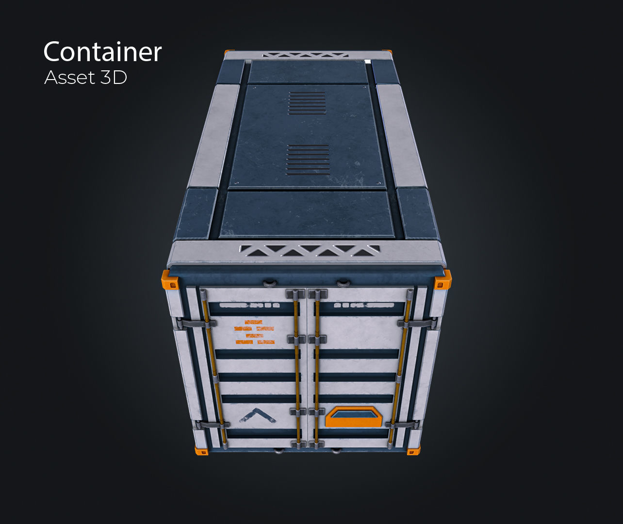 3D model Container V2 VR / AR / low-poly | CGTrader