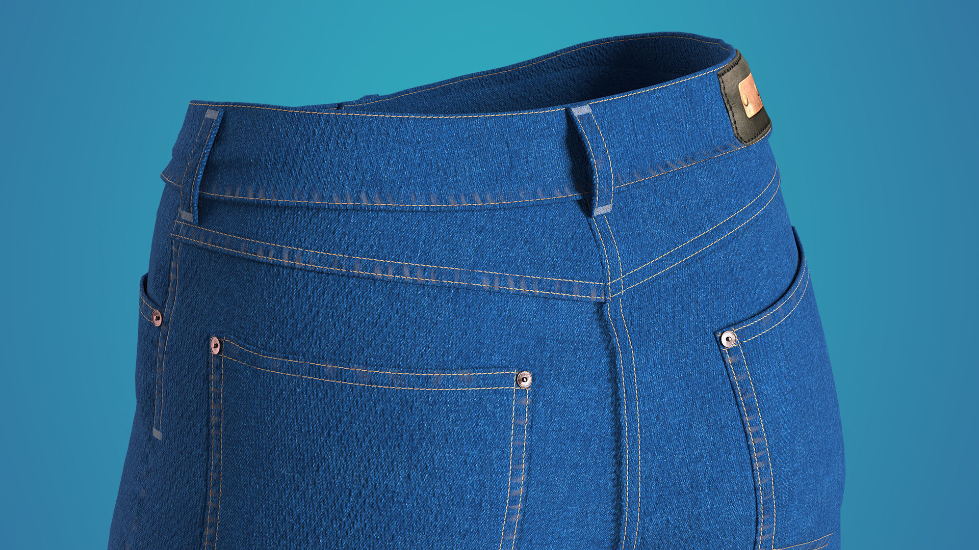 Blue Jean Fitted to Gen8 Body Mesh 3D model | CGTrader