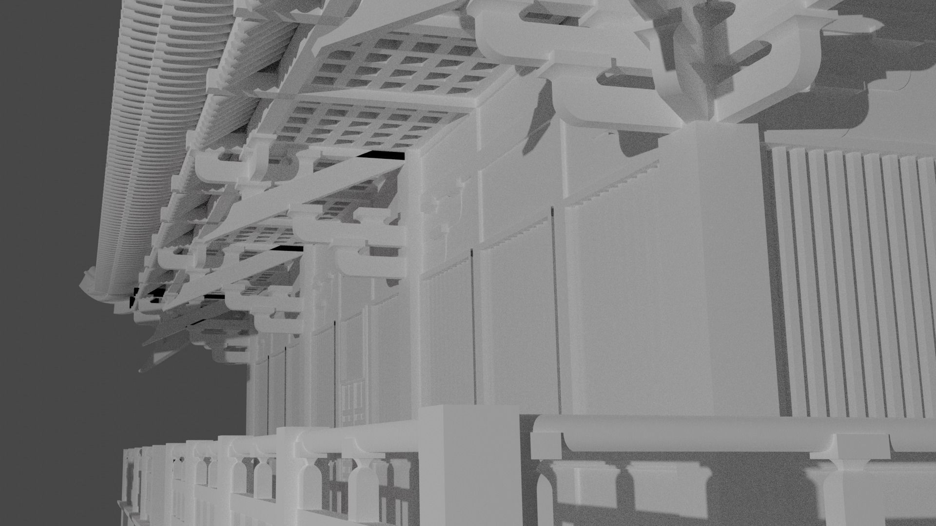 Japanese Temple and Tori Gate 3D model | CGTrader