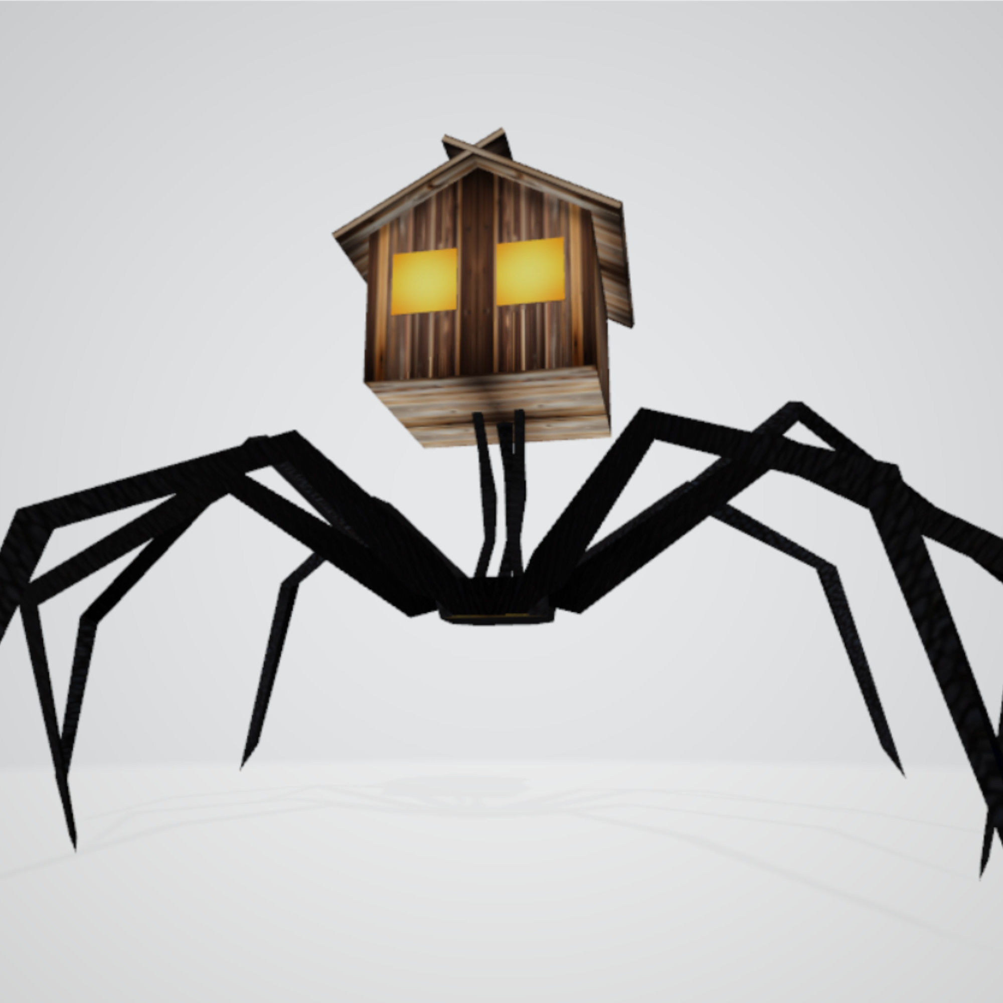 3D model Spider House Head 3D Low-Poly Model Rigged VR / AR / low-poly ...