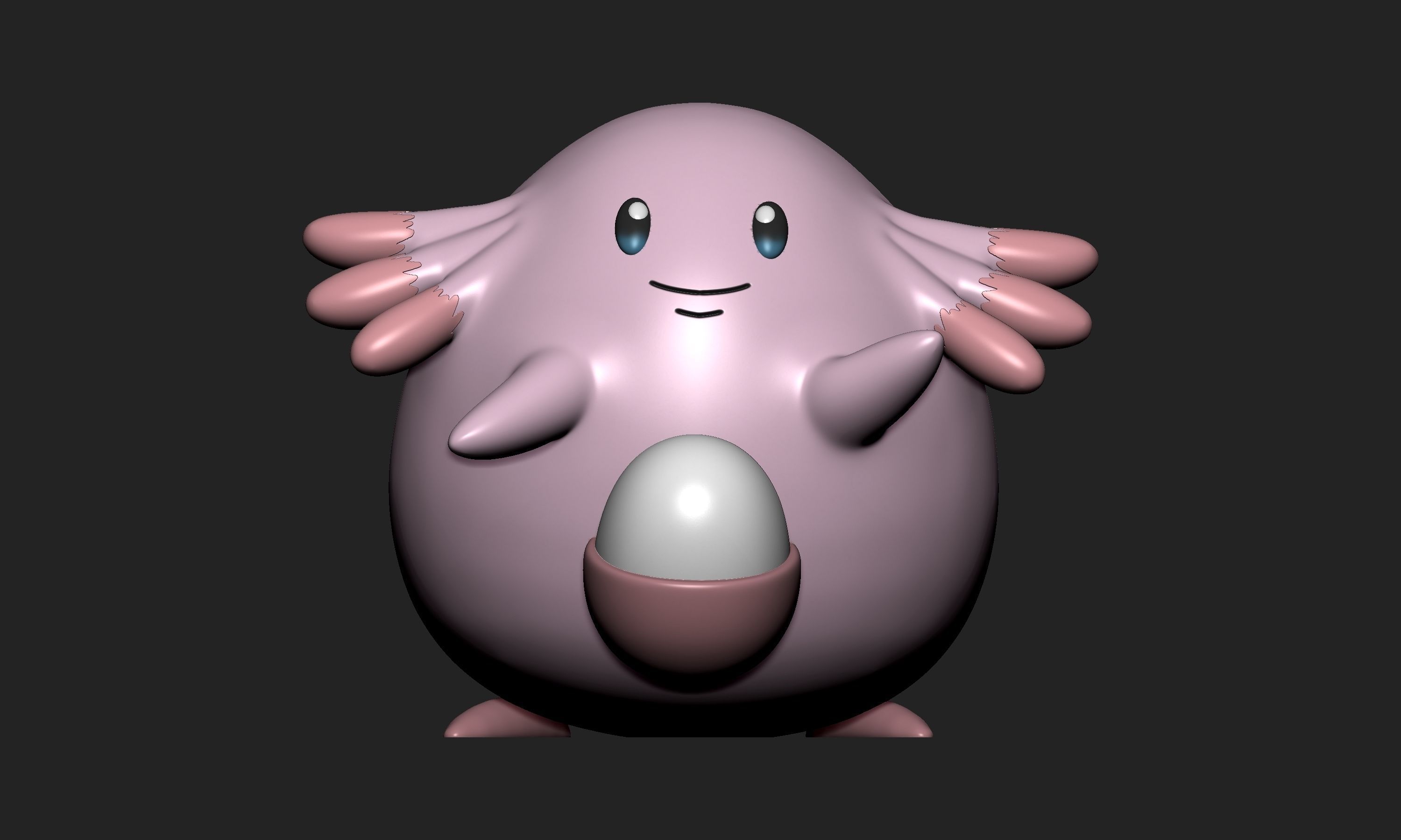 Pokemon - Chansey with 2 poses 3D model 3D printable | CGTrader