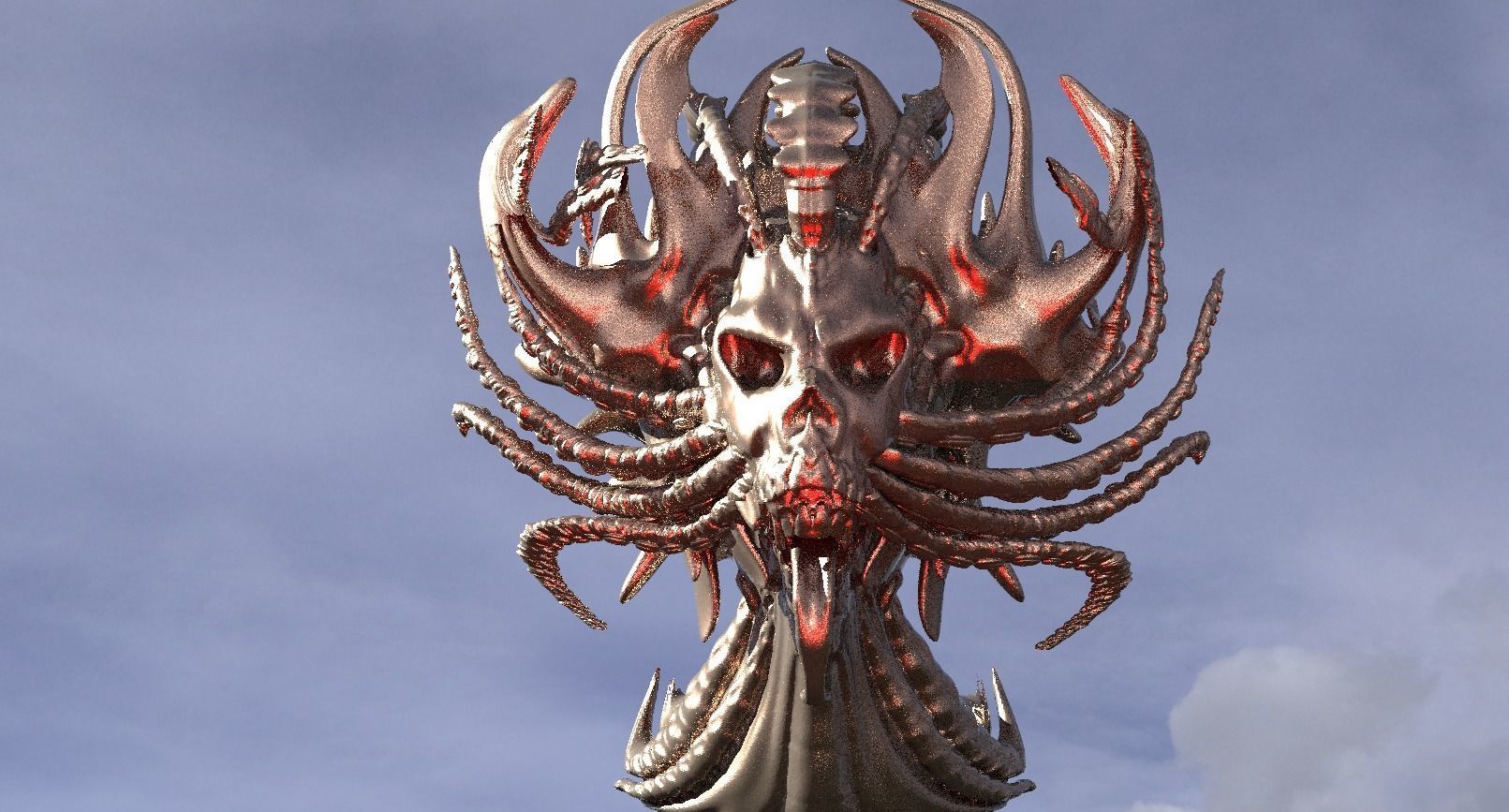 Alien God scull collection 1 3D model | CGTrader