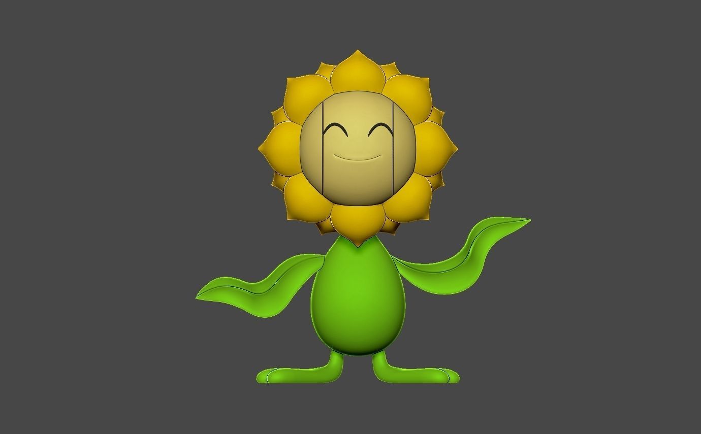 Pokemon sunflora 3D model 3D printable | CGTrader