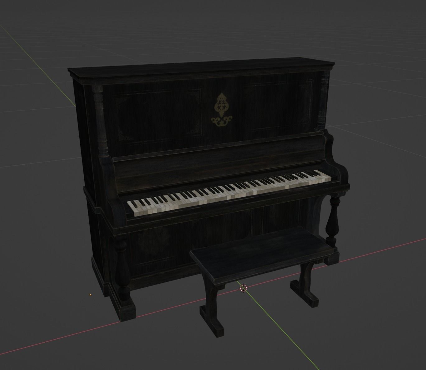 piano free 3D model | CGTrader