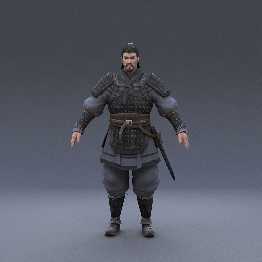 3D model Ancient Asians people VR / AR / low-poly | CGTrader