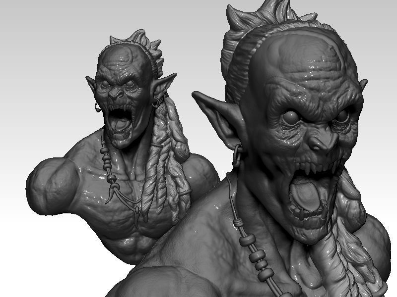 Demon High Poly Bust 3D model 3D printable | CGTrader