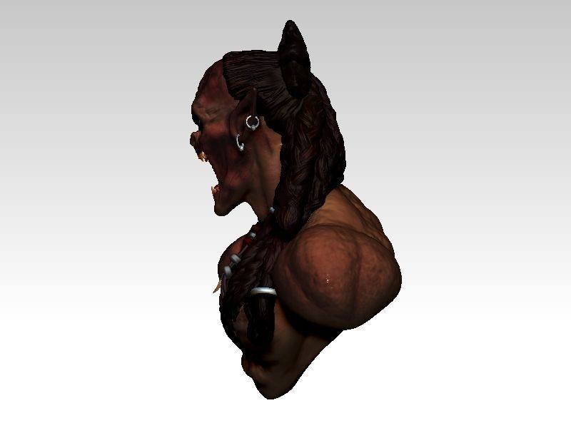 Demon High Poly Bust 3D model 3D printable | CGTrader