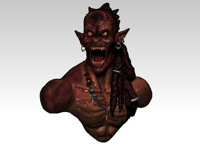 Demon High Poly Bust 3D model 3D printable | CGTrader