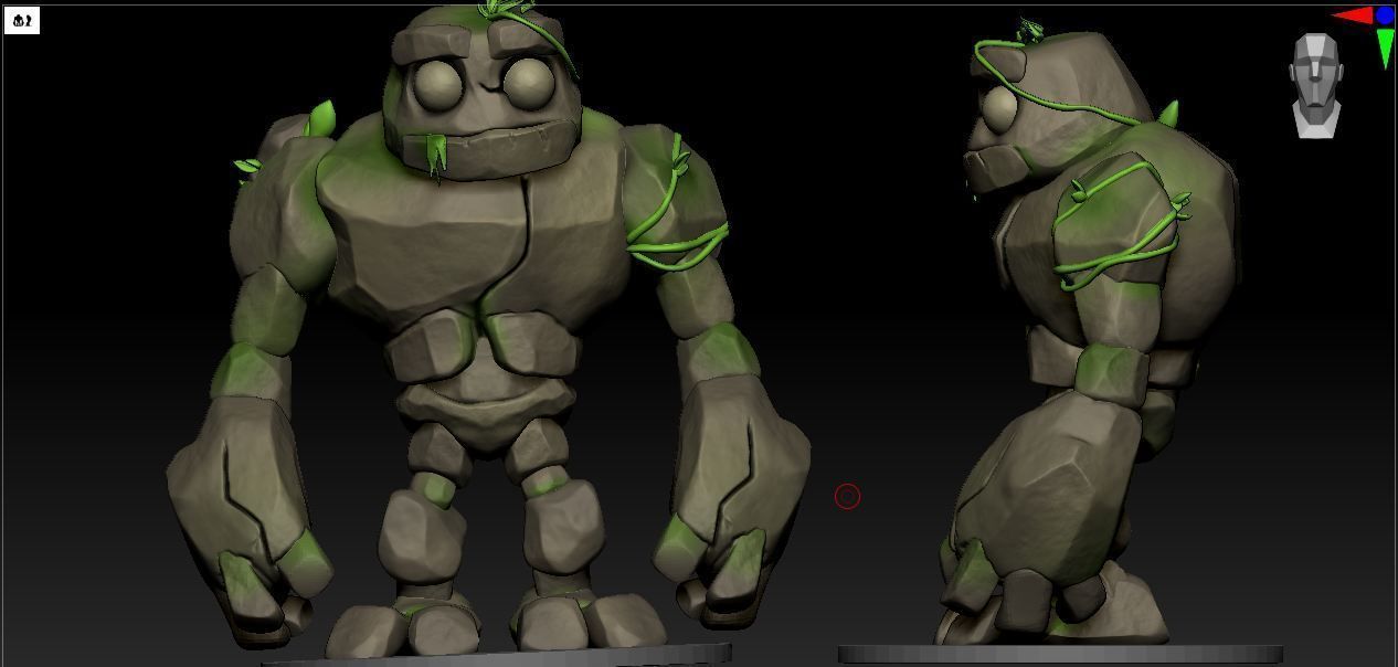 Golem Model 3D model 3D printable | CGTrader
