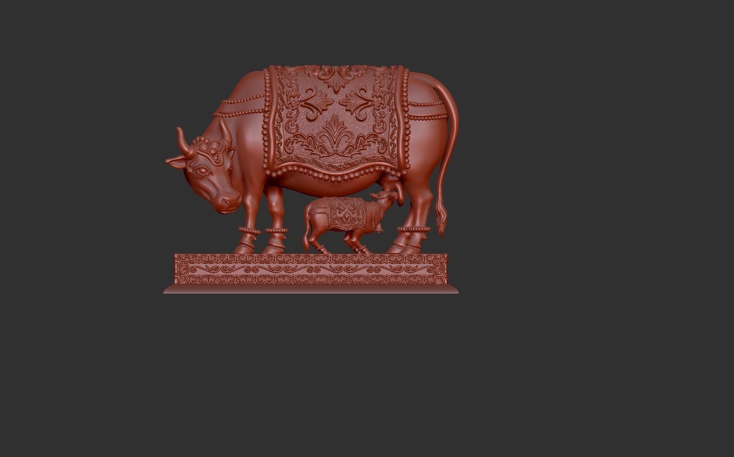 kamdhenu cow 3D print model 3D model 3D printable | CGTrader