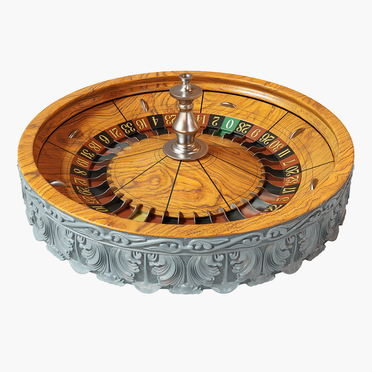 Vintage Roulette Wheel 3D model | CGTrader