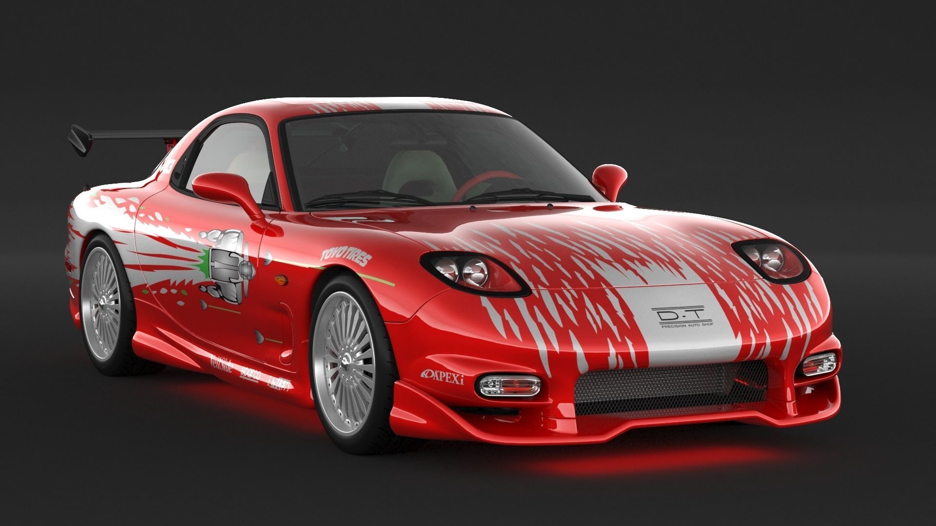 Mazda RX-7 3D model | CGTrader