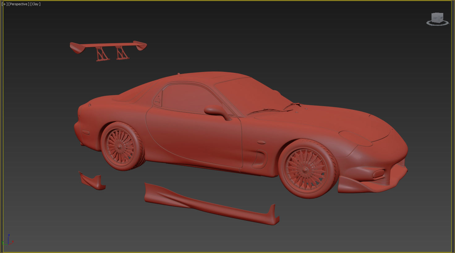 Mazda RX-7 3D model | CGTrader