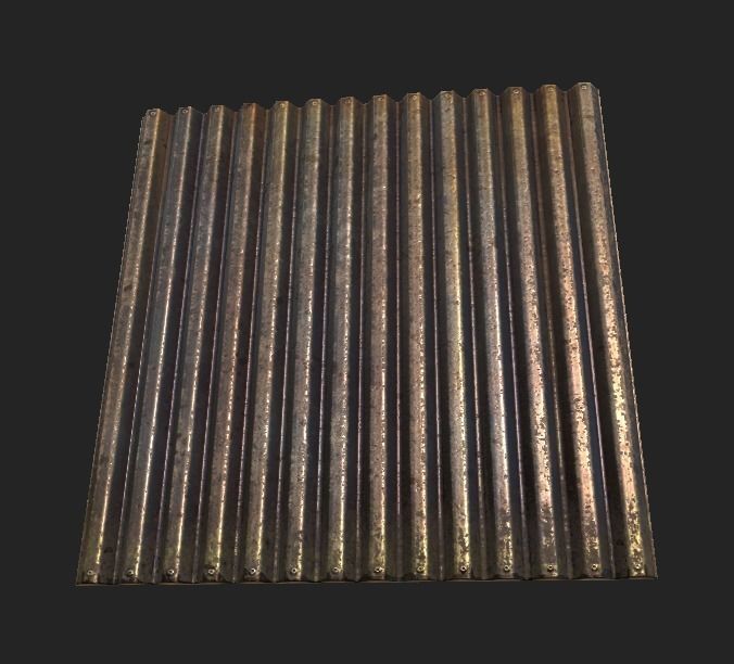 3D model Steelworks MetalRoof Wall VR / AR / low-poly | CGTrader