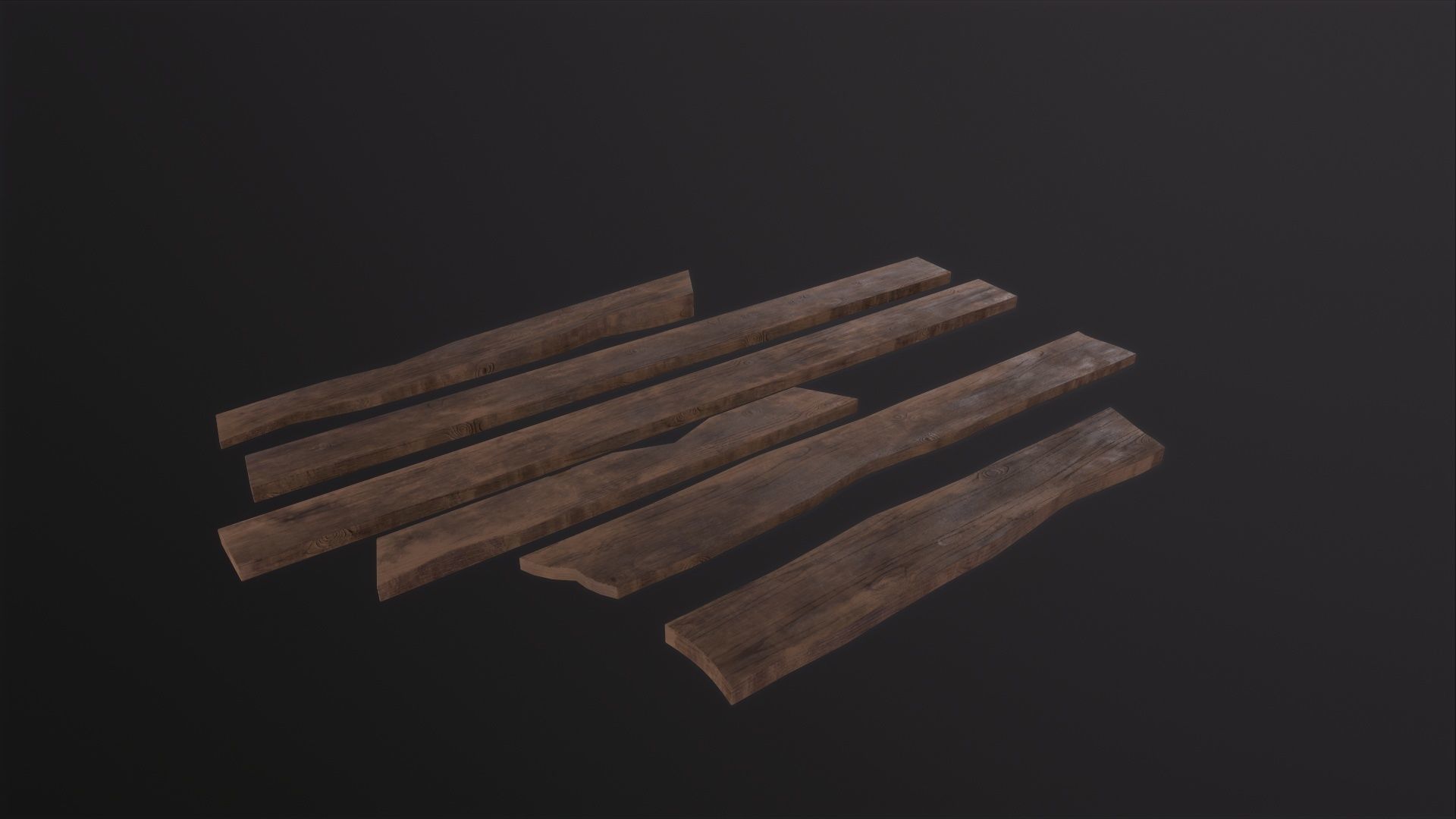 3D model Wooden planks 3D Model VR / AR / low-poly | CGTrader