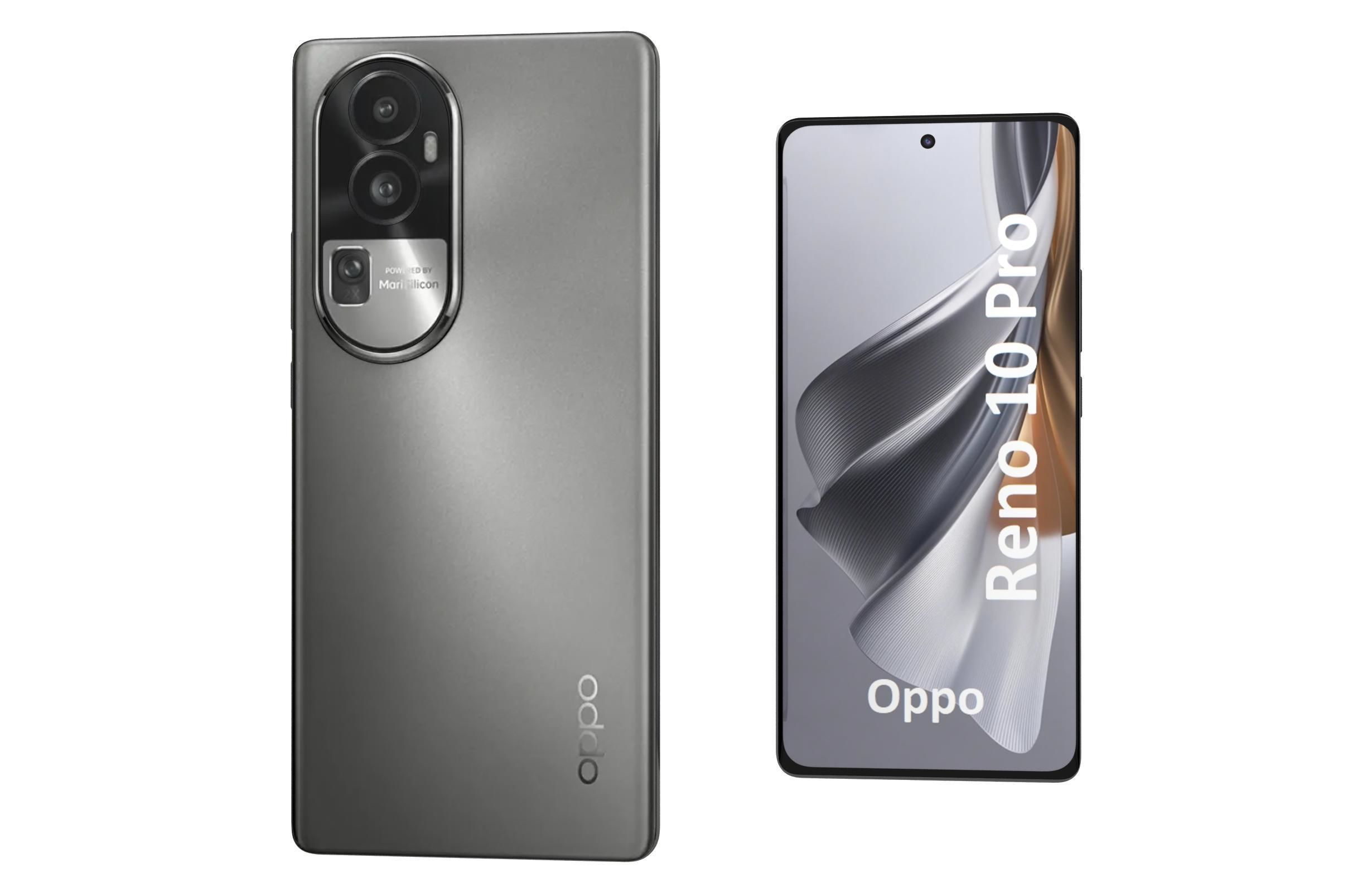 3D model Oppo Reno 10 Pro Black VR / AR / low-poly | CGTrader