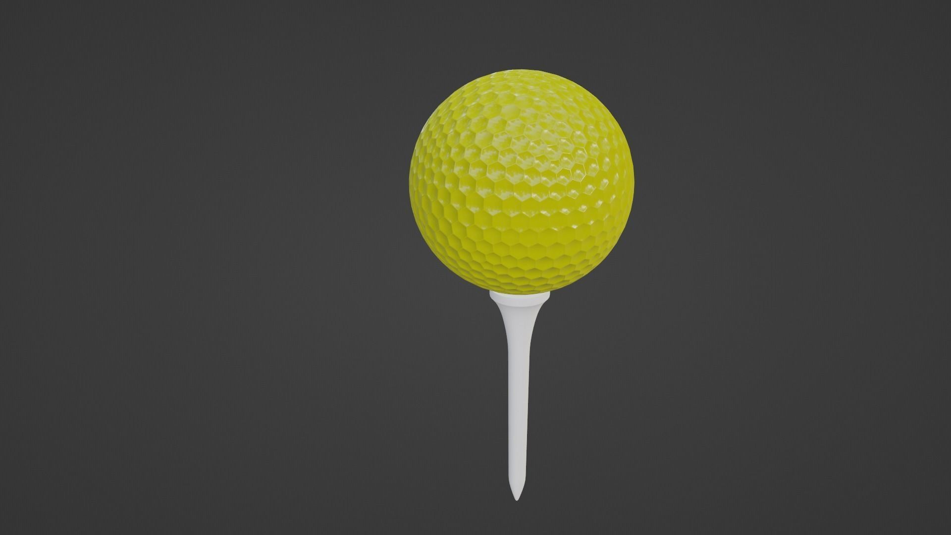 3D model Golf Ball and Tee VR / AR / low-poly | CGTrader