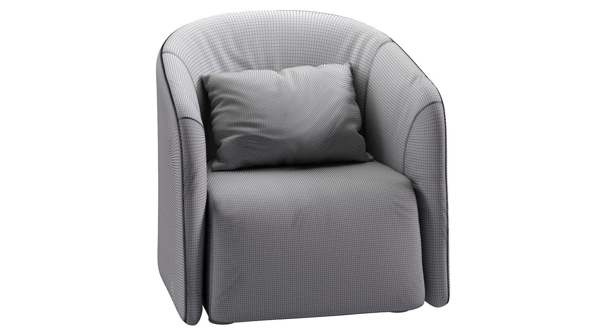 Logos Armchair By Natuzzi 3D model | CGTrader