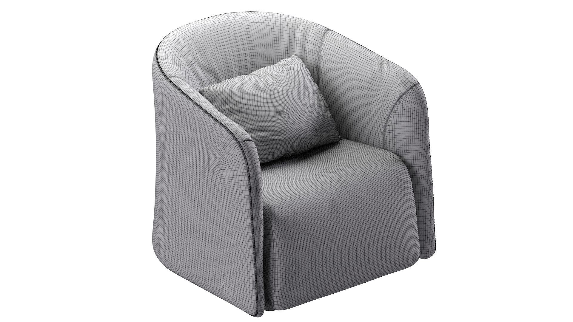 Logos Armchair By Natuzzi 3D model | CGTrader