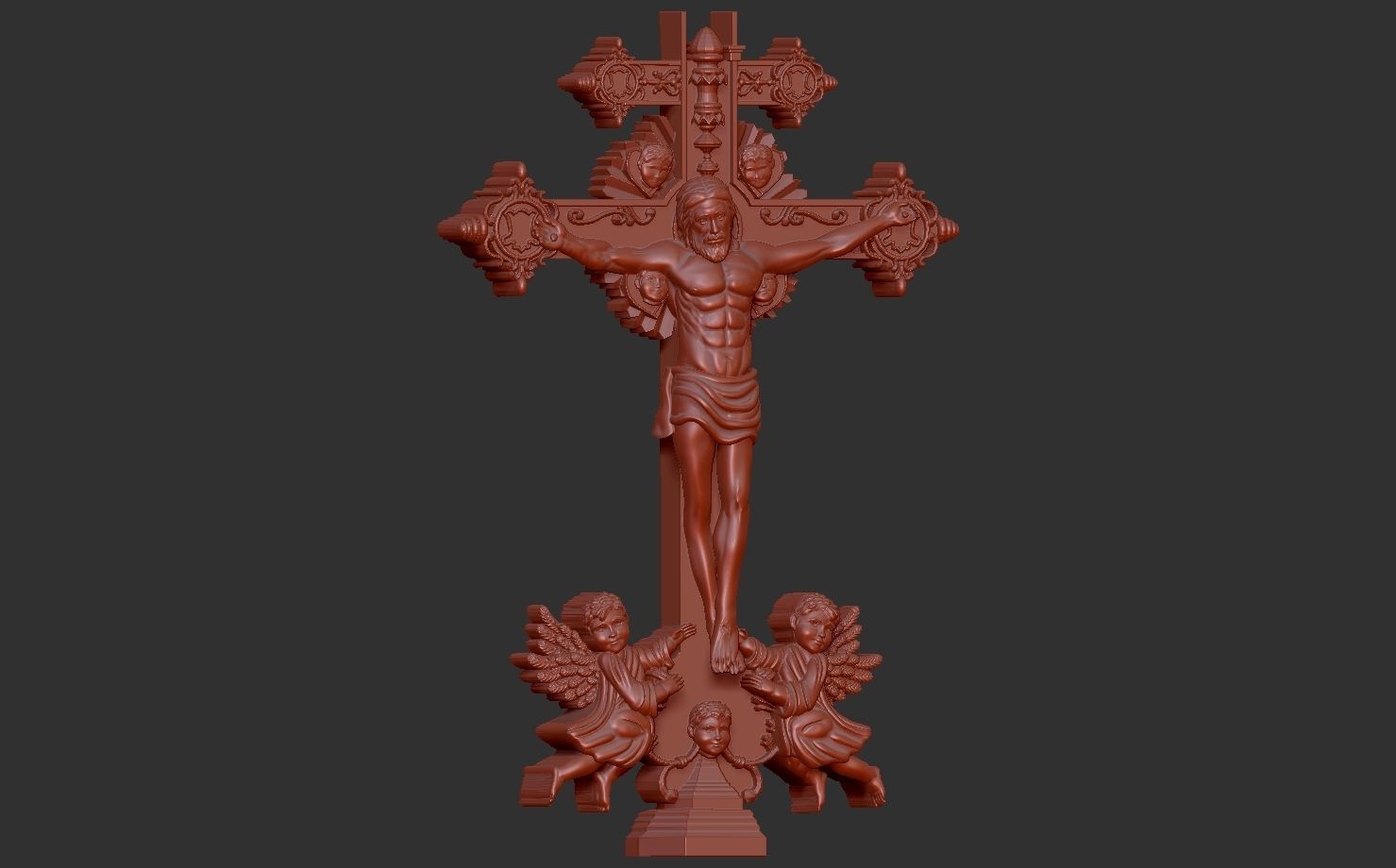 Jesus Cross 3D print model 3D print model 3D model 3D printable | CGTrader