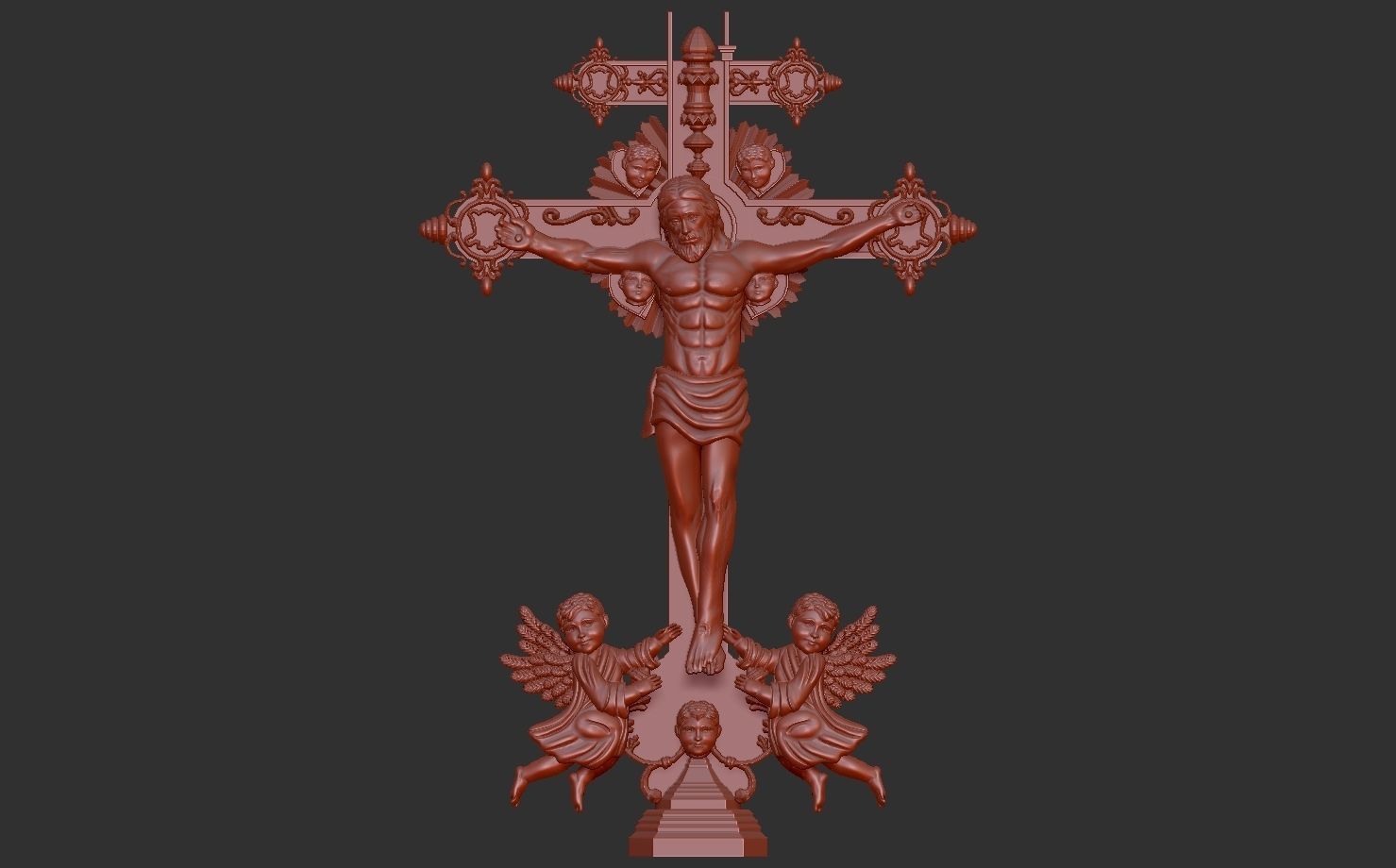 Jesus Cross 3D print model 3D print model 3D model 3D printable | CGTrader