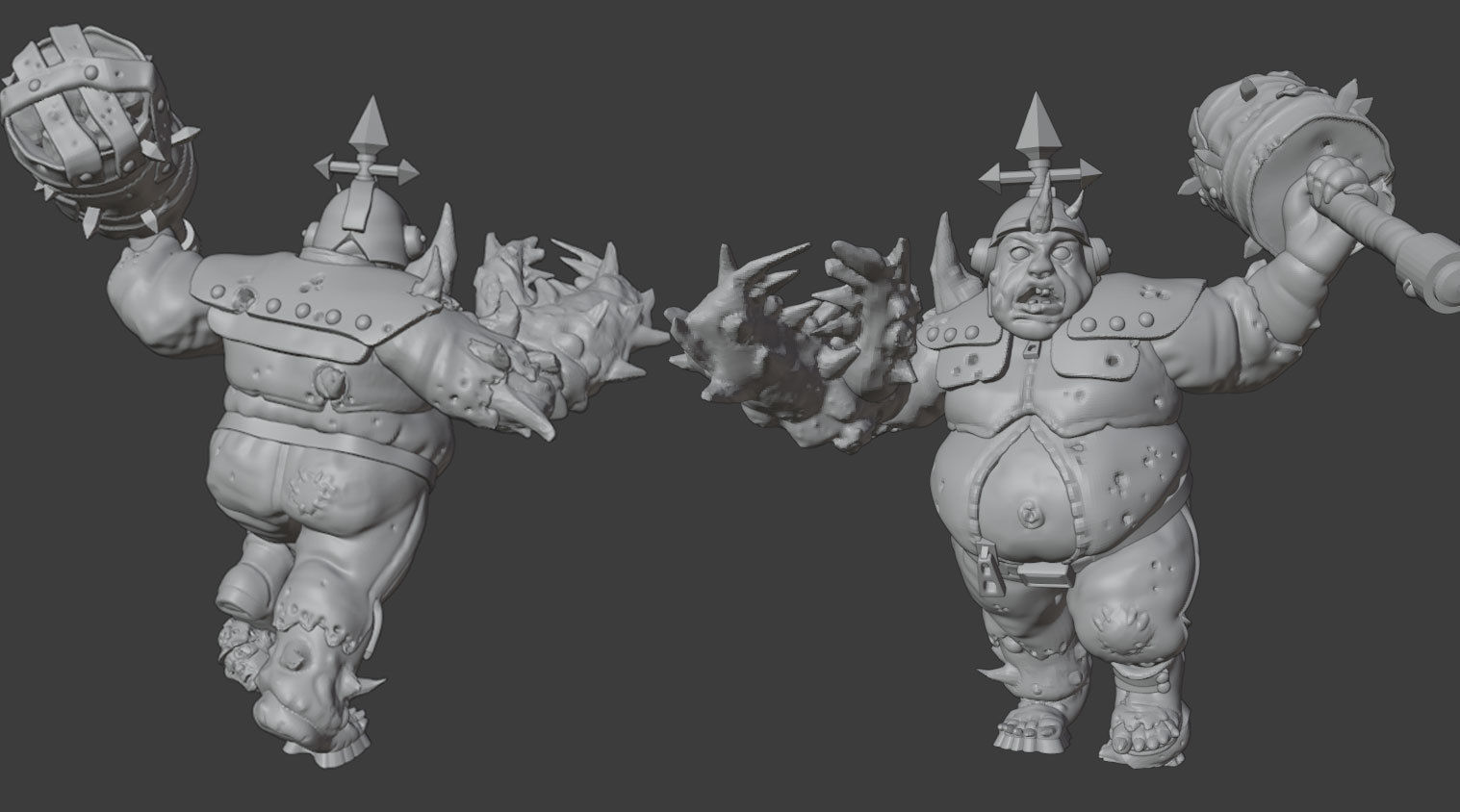 Traitor Kill Team Enforcer and Ogryn 3D model 3D printable | CGTrader