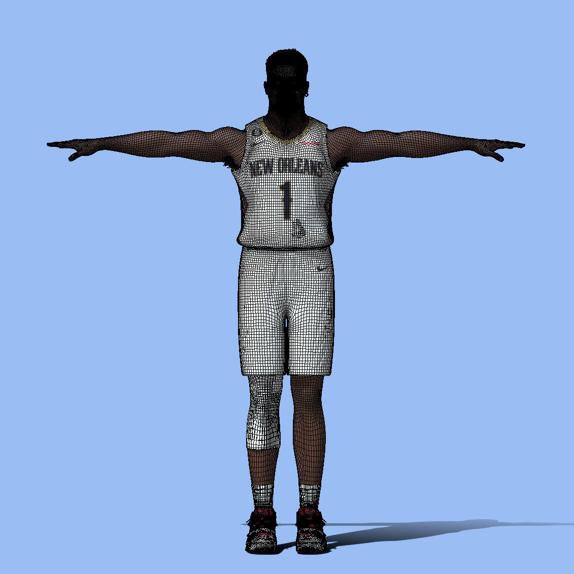 T-Pose Zion Williamson New Orleans NBA 3D model animated rigged | CGTrader