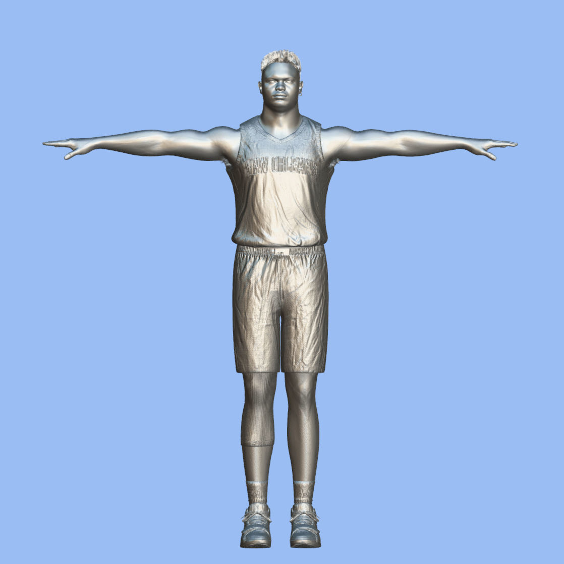 T-Pose Zion Williamson New Orleans NBA 3D model animated rigged | CGTrader