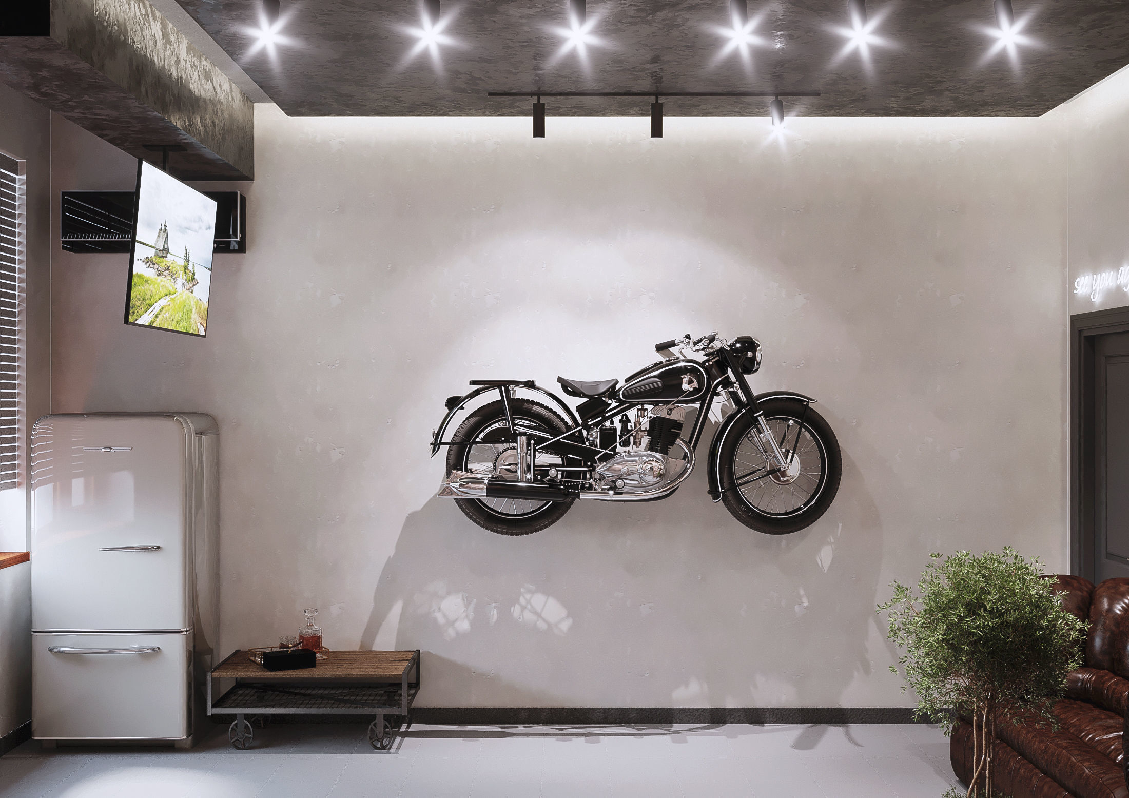 Barber Shop Interior Design 3D model | CGTrader