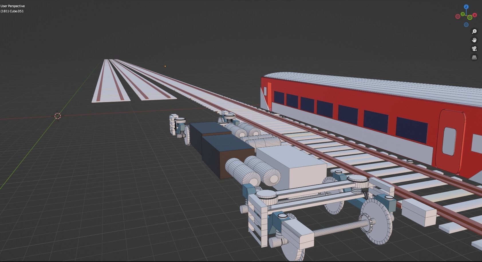 Indian LHB coach made in blender 3d Software free 3D model | CGTrader