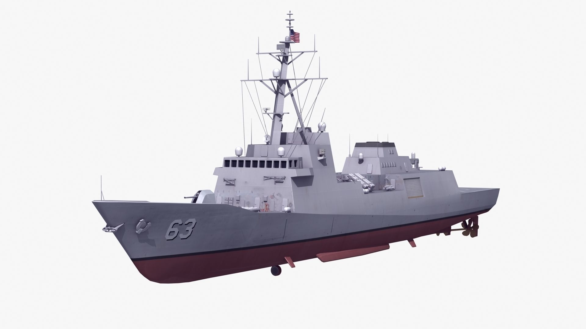 3D model FFG-63 Constellation Class Frigate VR / AR / low-poly | CGTrader