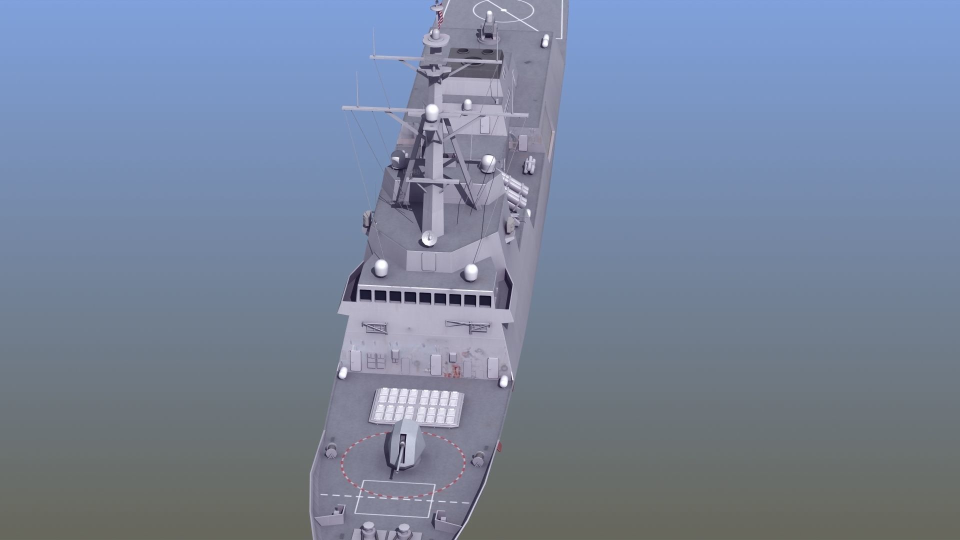 3D model FFG-63 Constellation Class Frigate VR / AR / low-poly | CGTrader