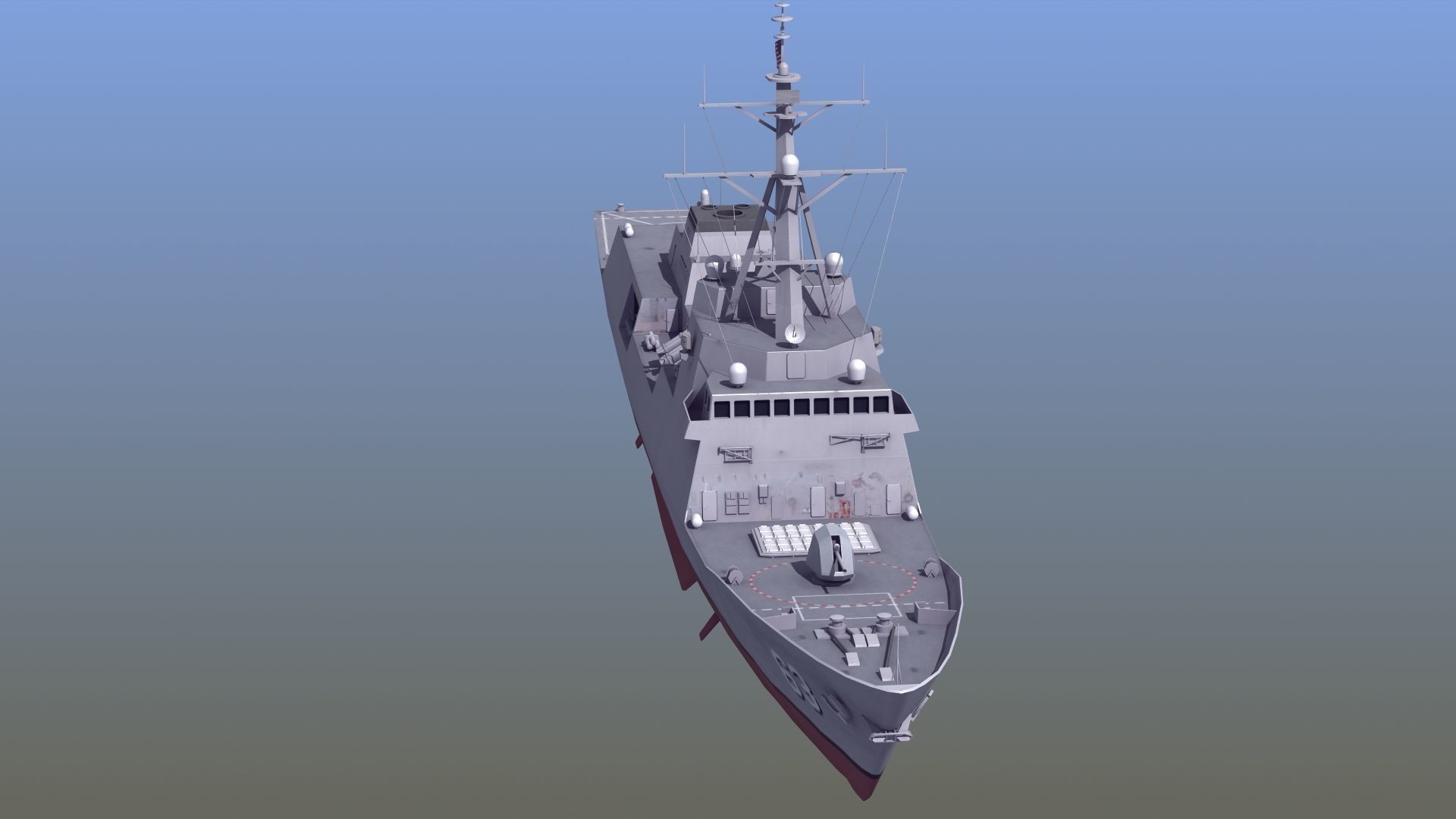 3D model FFG-63 Constellation Class Frigate VR / AR / low-poly | CGTrader